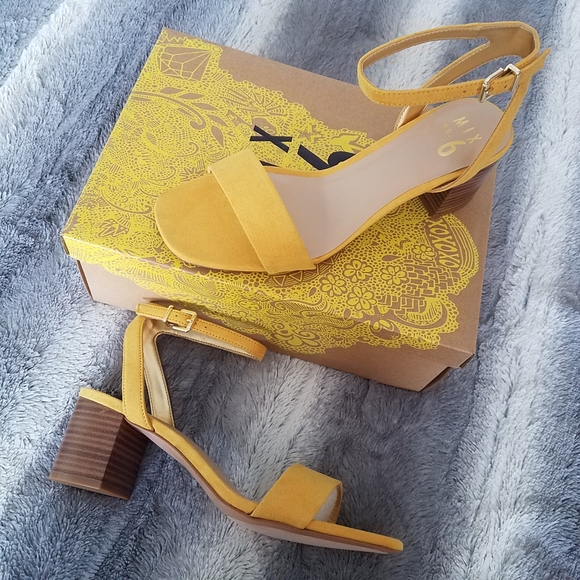 Mix No. 6 | Shoes | Mix No 6 Stacked Block Heel Sandals Nwt | Poshmark